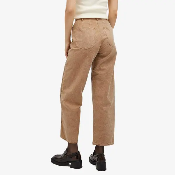 Auralee Washed Organic Canvas Pants - Light Brown | Editorialist